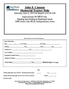 Tractor Ride Entry Form 2019 | Heartland Acres Agribition Center